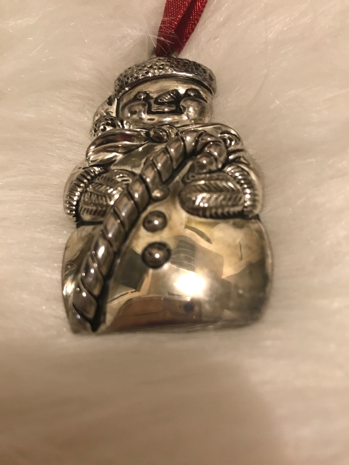 Gorham Set of 3 Silver Plate Snowman Ornaments | eBay