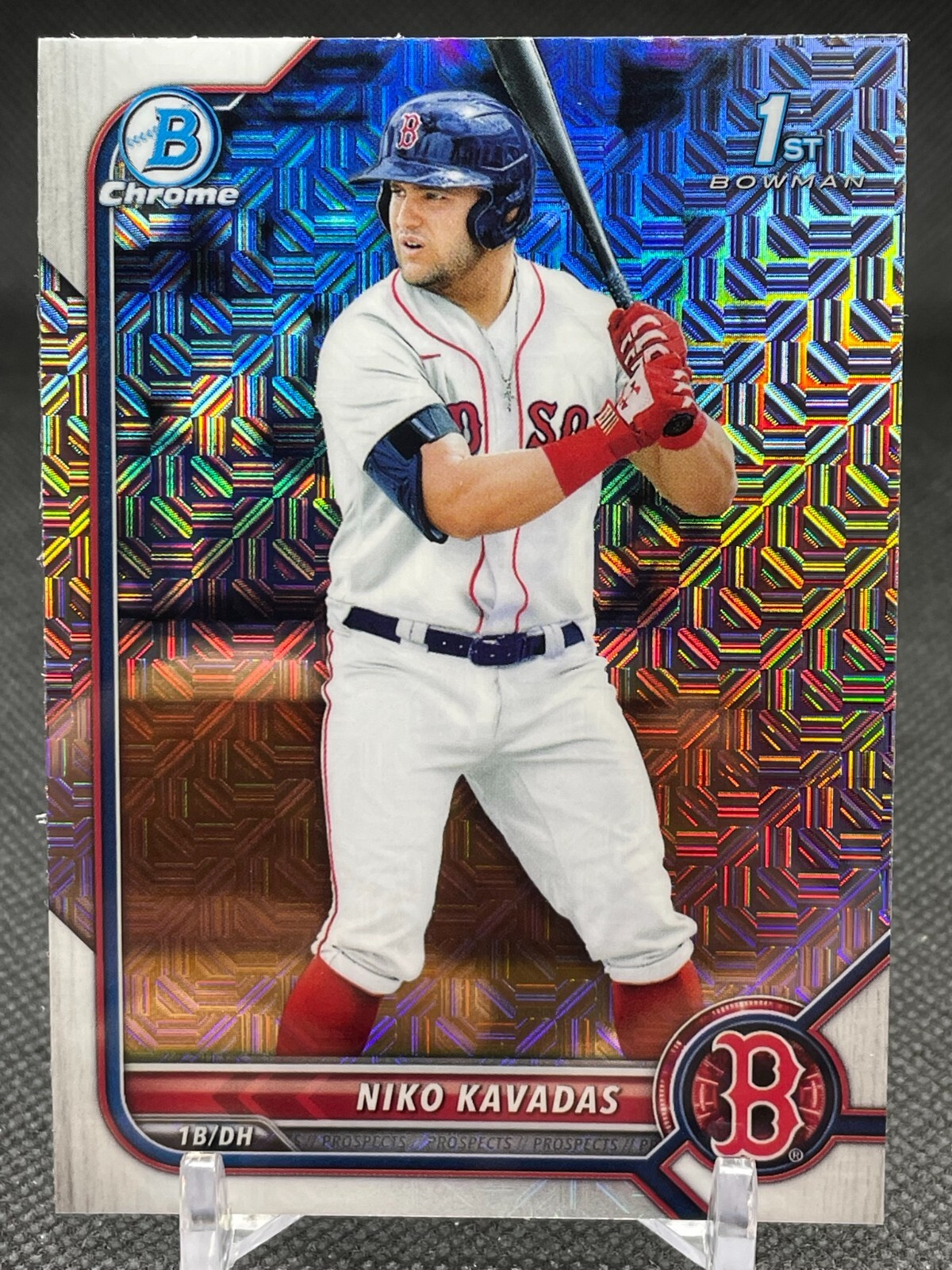 2022 Bowman Niko Kavadas 1st Mega Box Mojo Refractor Baseball Card | eBay