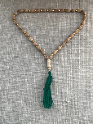 Handmade Tasbeeh Brown Real Wood Beads Islamic Prayer Beads New | eBay