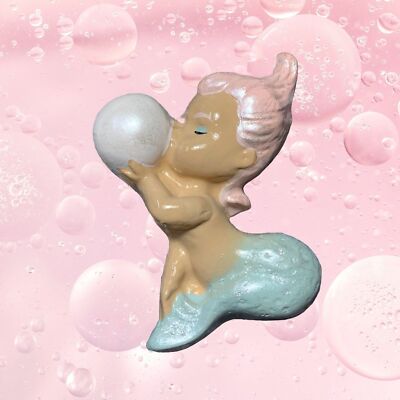 Chalkware Baby Mermaid Bubble - Retro MCM Bathroom Decor | eBay