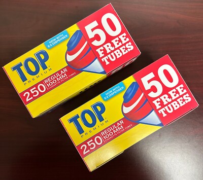 TOP Regular 100mm Cigarette Tubes ~2 Packs~Ships in Box | eBay
