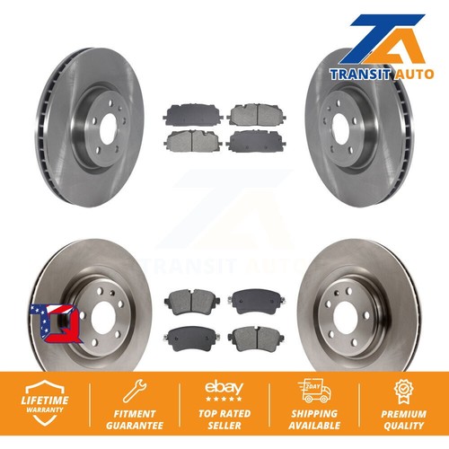 Disc Brake Rotors And Semi-Metallic Pads Front Rear Kit For Audi S5 ...