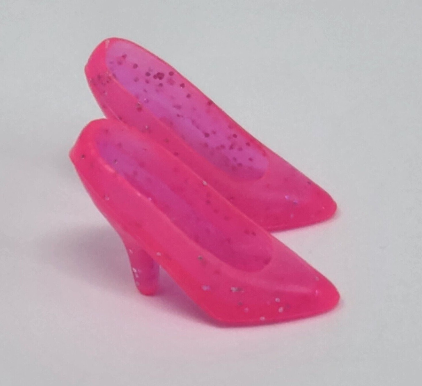 VINTAGE 1990's MATTEL BARBIE GLITTER BRIGHT PINK CLOSED TOE HIGH HEEL ...