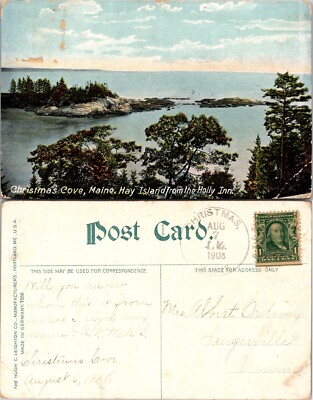 Christmas Cove Hay Island from the Holly Inn Maine ME Postcard | eBay
