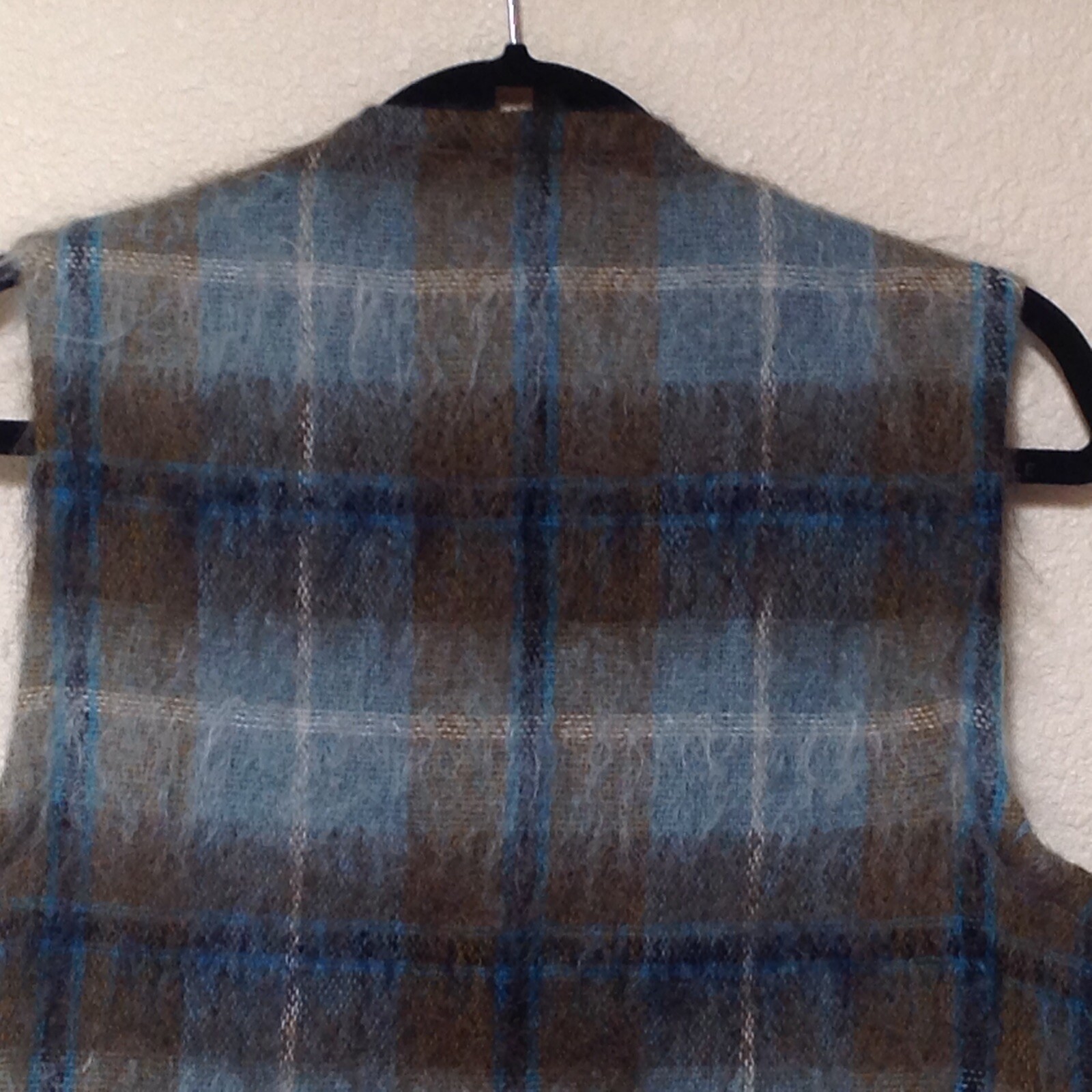 VTG Vest Glenrannoch One Size Plaid Vest Made in Scotland Mohair 40% ...