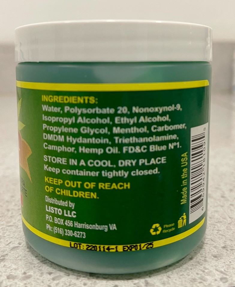 Hemp Oil Muscle Rub Gel 9 Oz (EXTRA STRONG FORMULA!) SHIPS FREE! | eBay