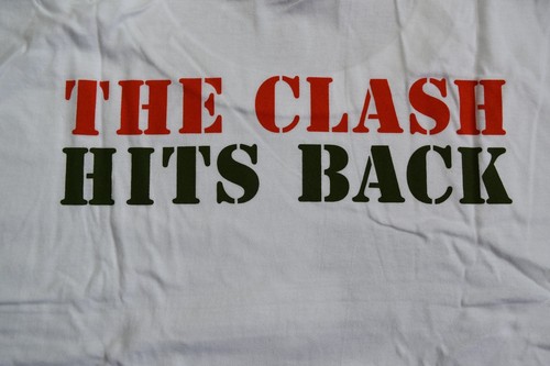 THE CLASH HITS BACK JUMBO T SHIRT NEW OFFICIAL BRIXTON FAIR DEAL SET ...