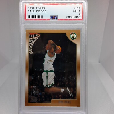 1998 Topps Paul Pierce #135 Boston Celtics Rookie RC PSA 9 MINT | eBay