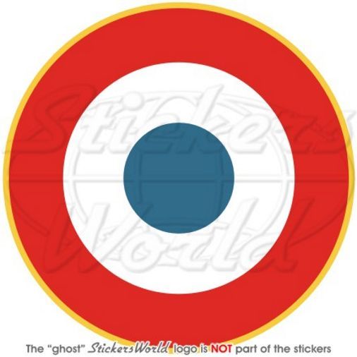 FRANKREICH Luftwaffe Flugzeug FRANZÖSISCH Roundel 100mm Vinyl Sticker ...