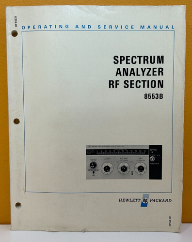 HP / Agilent 08553-90043 1973 8553B Spectrum Analyzer RF Section ...