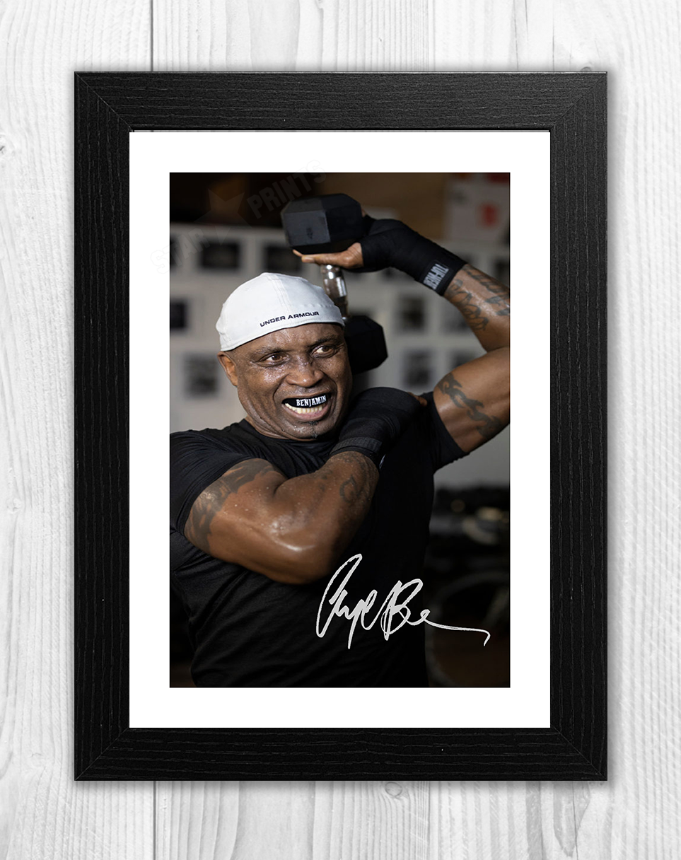 Nigel Benn 1 A4 reproduction autograph picture poster with choice of ...