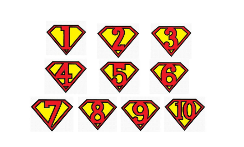 Superman Logo Patch Iron-On Superman Logo Superman Alphabet Super Hero ...