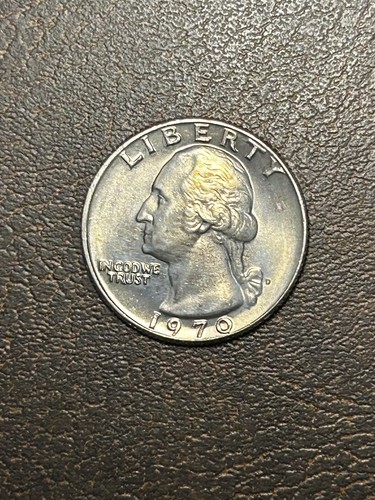 1970 D Washington Quarter Very High Grade Mint State Exact Coin Imaged ...