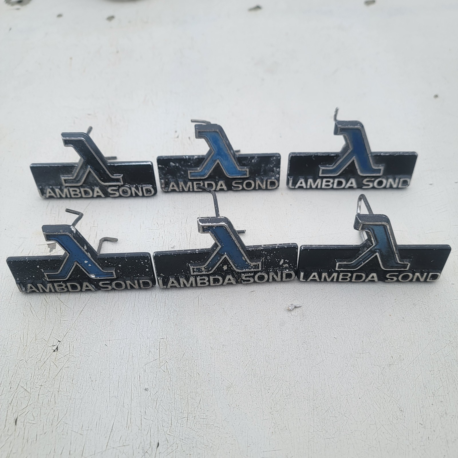 Volvo 240 Lambda Sond Grill Badge Worn Finish Rare Aluminum Emblem 244 ...