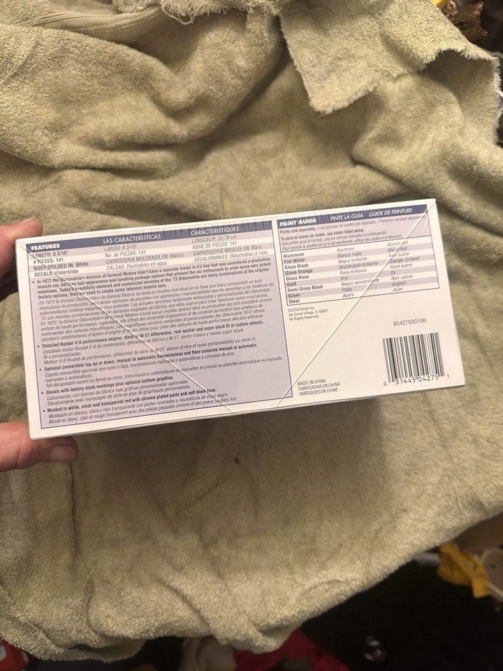 1972 Olds Cutlass Supreme Custom 2’N 1 Revell Muscle Model Kit 2010 ...