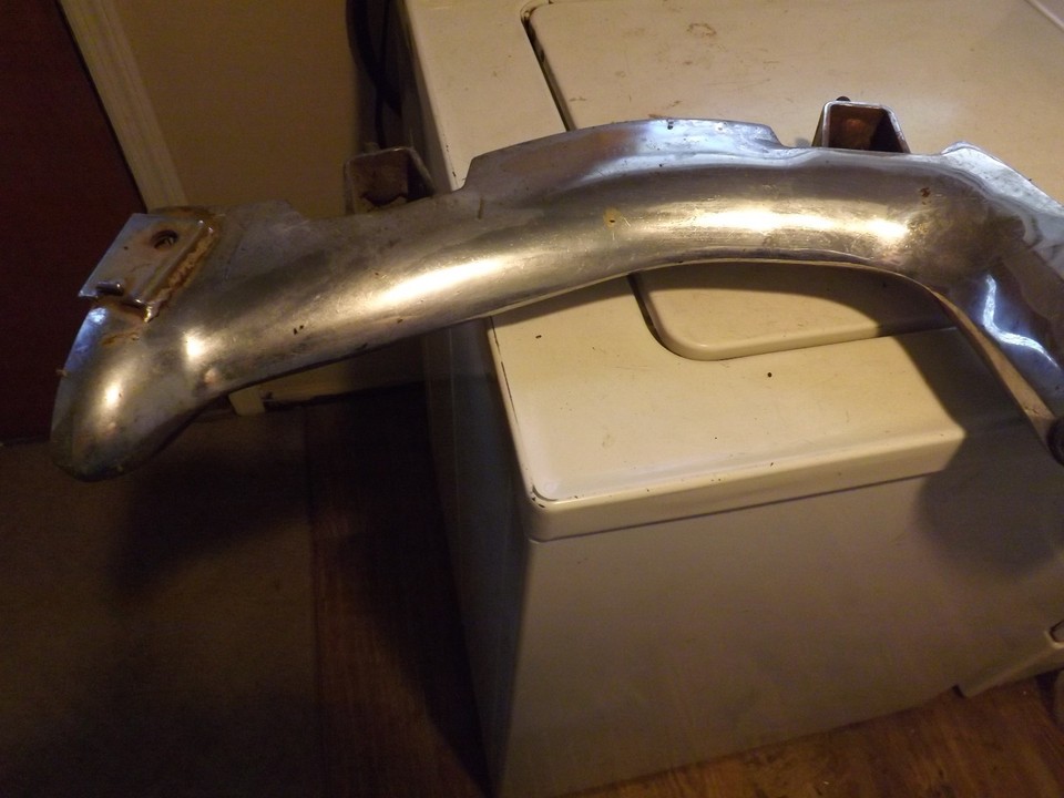 1958 58 1959 59 1960 60 CORVETTE CHEVY OEM GM LEFT REAR BUMPER END WRAP ...