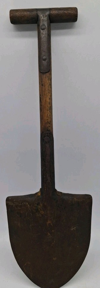 Antique 22" WW1 US Army Entrenching Tool T Handle Trench Shovel | eBay