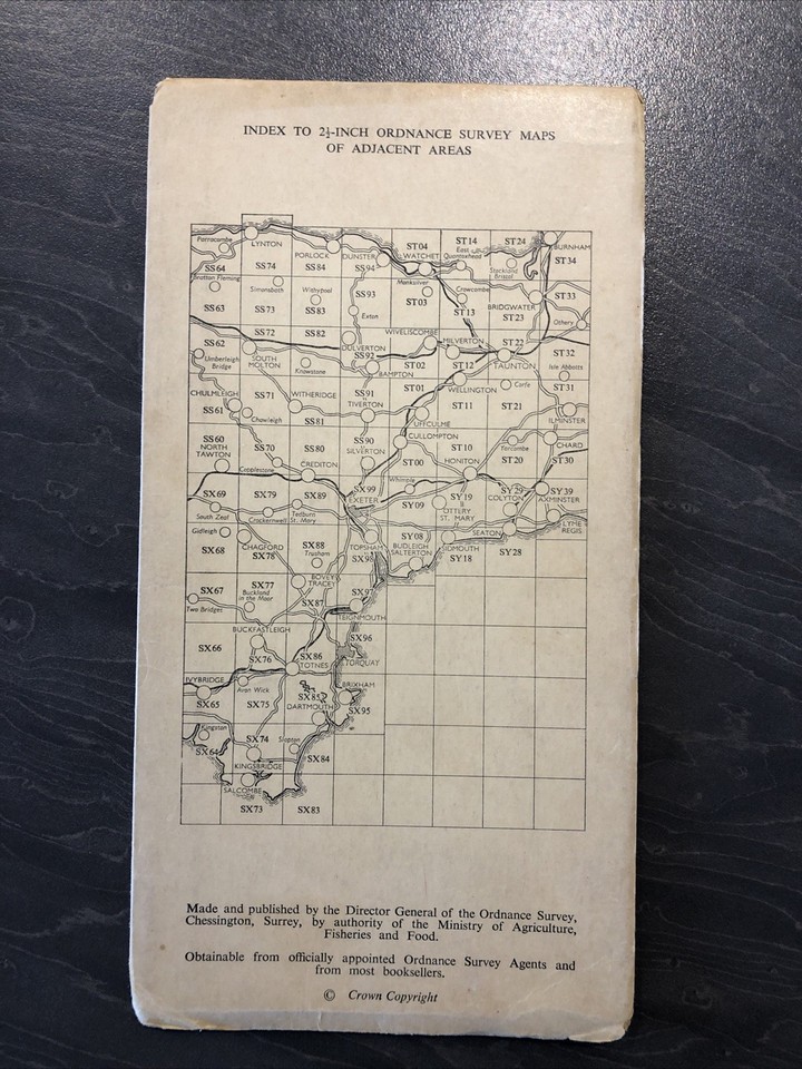 Ordnance Survey - Sheet SX73 - 1959 Paper Map | eBay UK