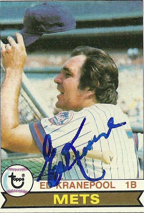 ED KRANEPOOL NEW YORK METS SIGNED AUTOGRAPHED 1979 TOPPS CARD #505 W ...