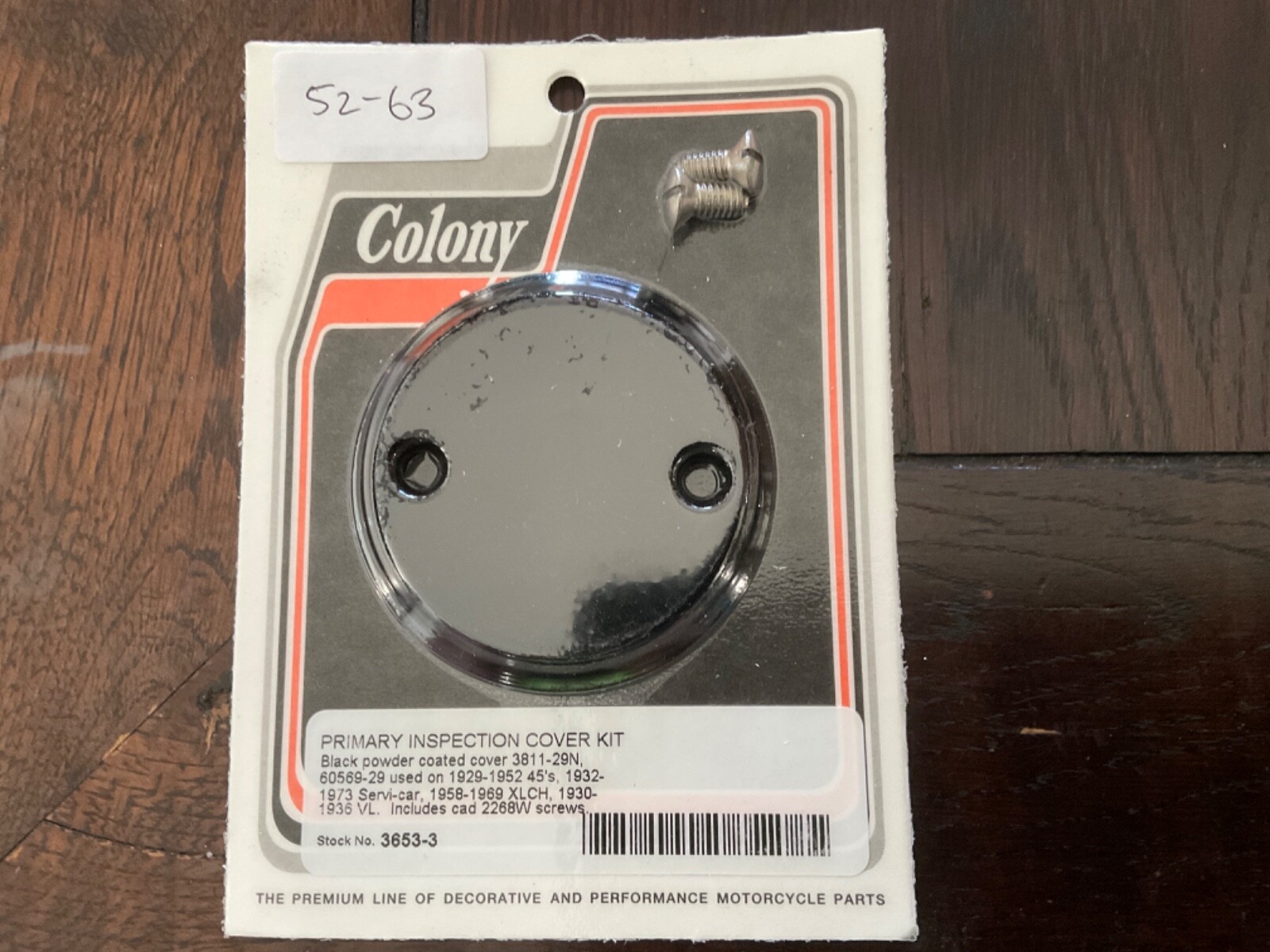 Harley Davidson black primary inspection cover and cad screws 45, XLCH ...