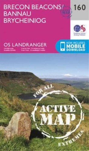 Brecon Beacons (Map) OS Landranger Active Map | eBay