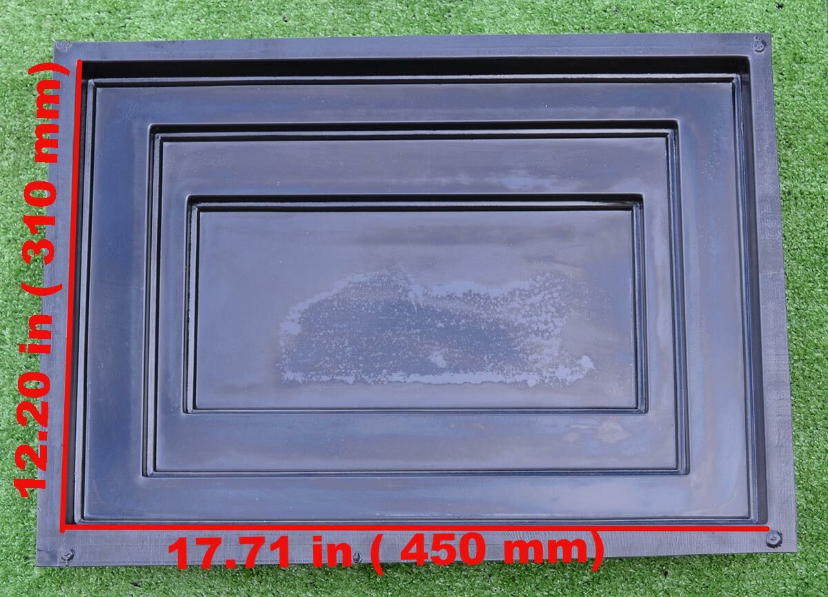 Concrete Mold Pier Caps Fence Capping 17.71x12.20in(450x310mm) ABC ...