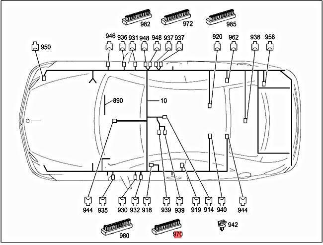 Genuine MERCEDES A207 C207 Bus nodes/can left Power distributor ...