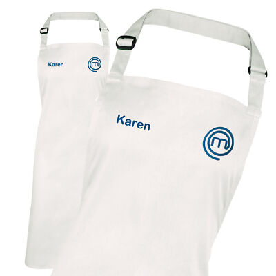 Personalised Celebrity Masterchef Cooking Apron Embroidered with name ...