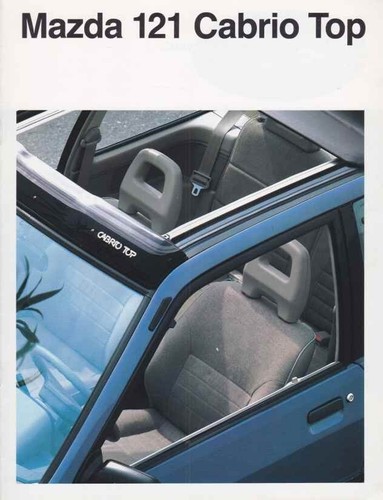 Catalogue Brochure Mazda 121 Cabrio Top 08/1989 Belgique en français | eBay