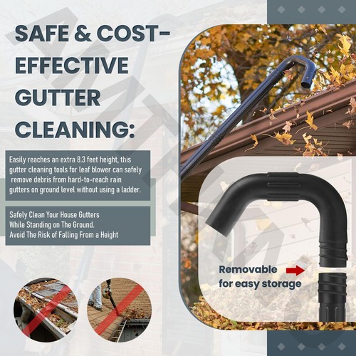 Gutter Cleaning Attachment Kit for EGO Leaf Blowers - 8.3 ft - Black | eBay