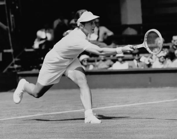 American Tennis Player Nancy Richey Competing Against Deirdre Catt Old ...