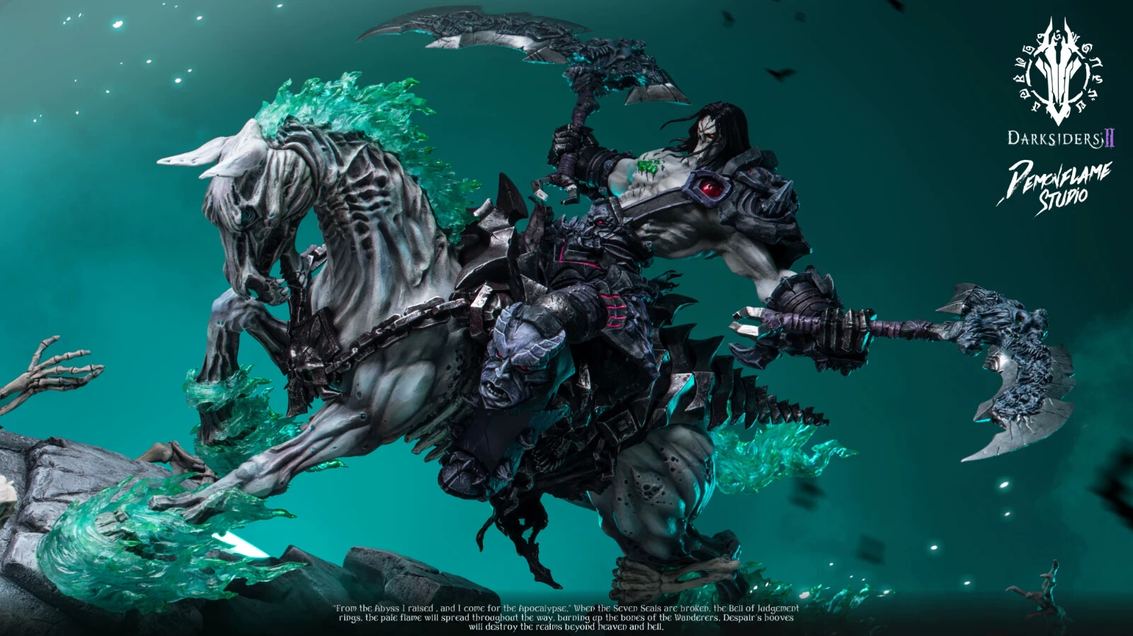 WOW Death knight Resin Model Painted Statue In Stock DARKSIDERS 1/6 ...
