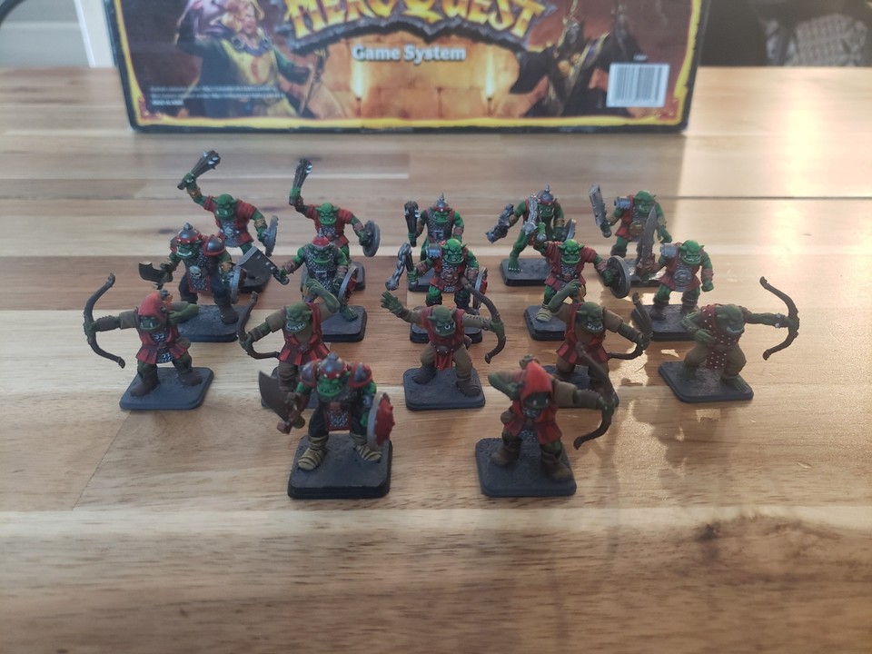 HEROQUEST CUSTOM LOT – Painted Minis, Upgraded Terrain, Expansion ...