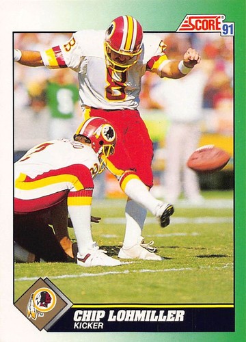 Chip Lohmiller 1991 Score 288 Washington Redskins Football Card | eBay