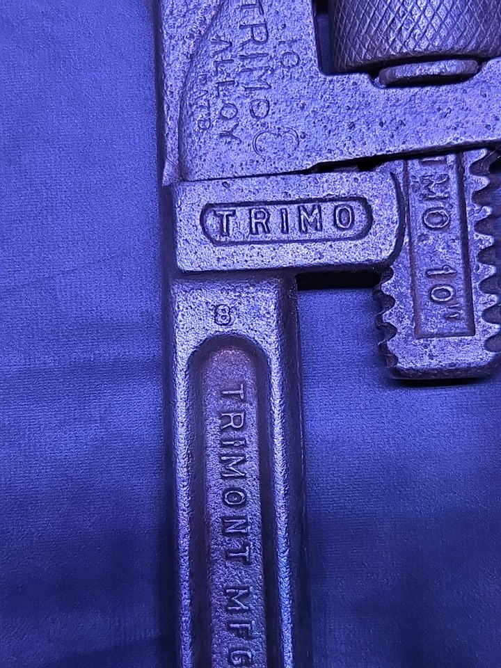 Vintage Trimo 10" Drop Forged Monkey Wrench Trimont Mfg Co. Roxbury ...