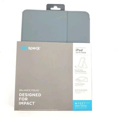 SPECK IPad Folio for 2019-2020 - Gray - Auto Sleep/Wake, Typing Stand ...