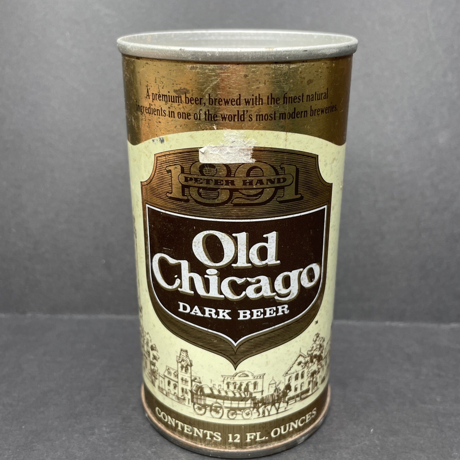 Vintage Old Chicago Beer Can 341ml 12 fl oz Pull Top Wide Seam Variant ...