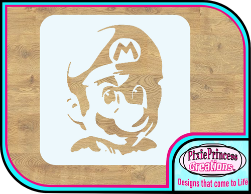 Mario C Nintendo Mylar 190 Stencil Reusable Airbrush Paint Craft Gamer Spray | eBay.de
