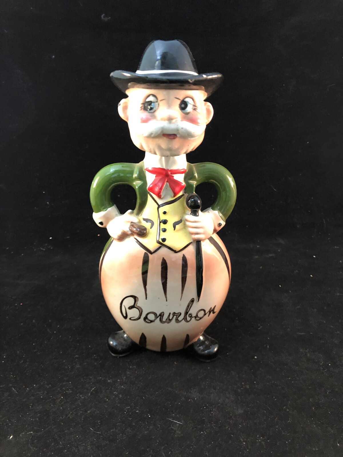VINTAGE " DAVAR PRODUCTS " BOURBON DECANTER "DAPPER GENTLEMAN" | eBay
