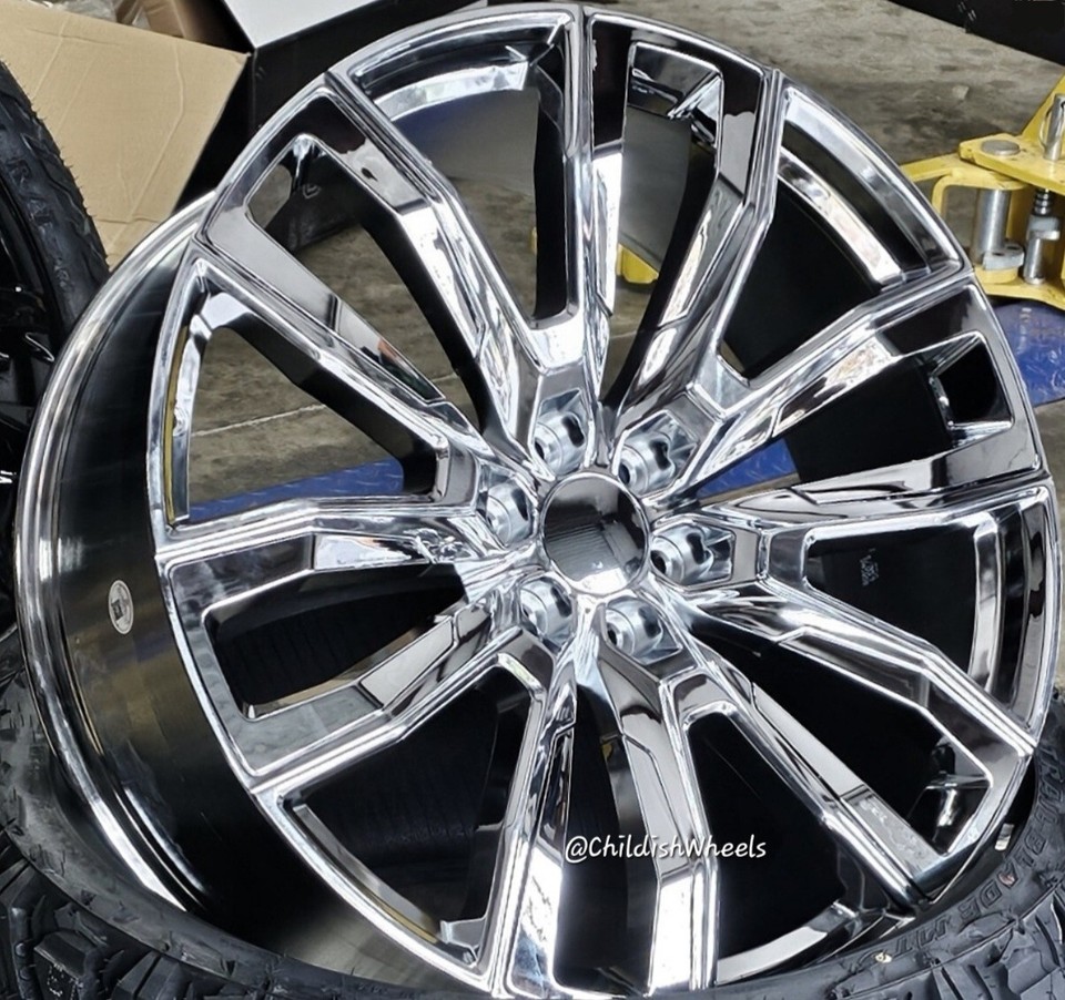 26" Inch Chrome Replica Sierra Denali G30 +28 Wheels Rims | 22 24 ...