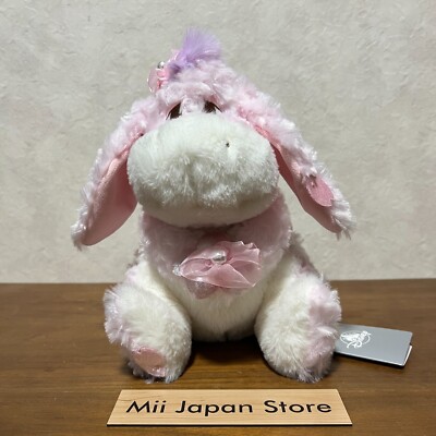 Disney Store Japan Eeyore Plush Doll Toy 25cm SAKURA Pink Winnie the ...