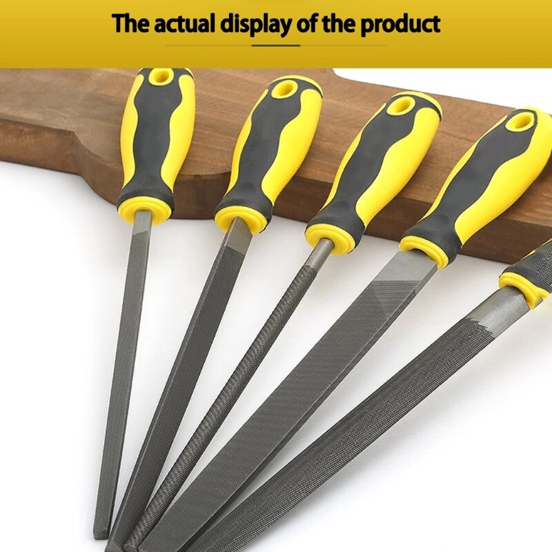 Assorted Hand File, Rasp 3pcs Flat, Half Round, Triangle File for ...