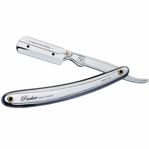 Parker Safety Razor Stainless Steel Straight Edge Barber Razors and 5 ...
