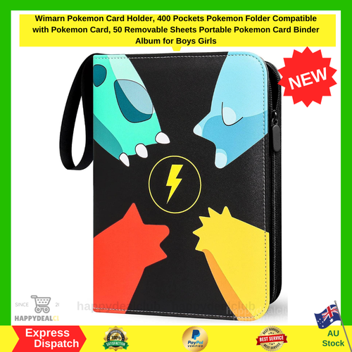 400 Pockets Pokemon Folder Compatible with Pokemon Card & 50 Removable ...