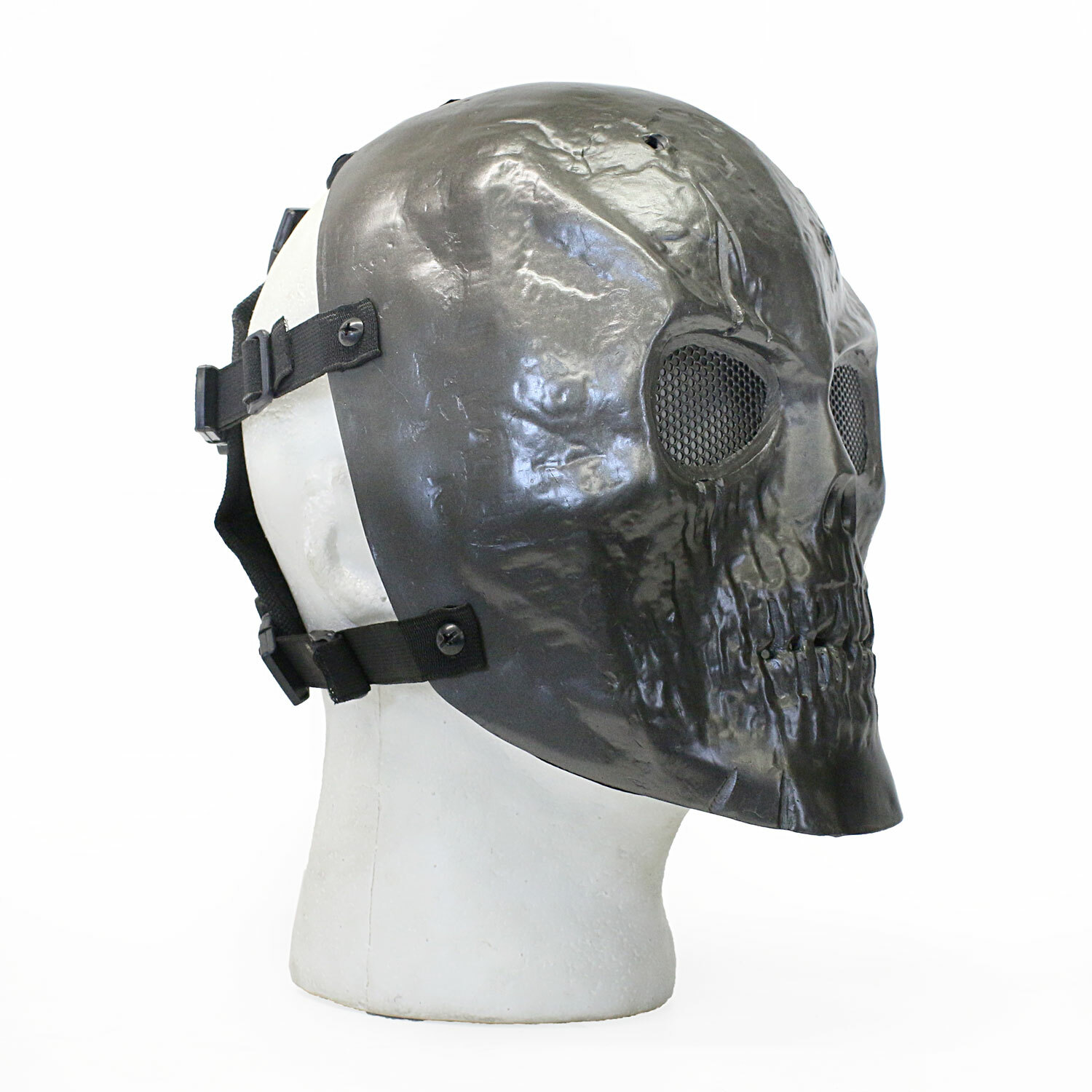 BBTac Airsoft Face Mask Cacique Skull Ghost Recon Silver Halloween ...