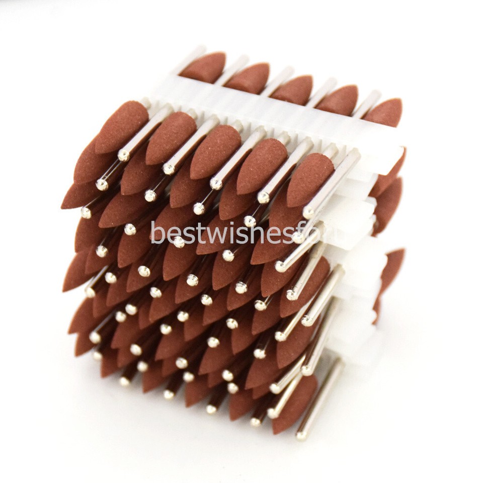 Dental Silicone Rubber Diamond Polisher Polishing Bur Head Point Rotary ...