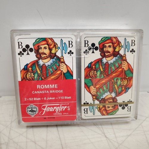 TWIN SET Vintage FOURNIER ROMME CANASTA BRIDGE Playing Cards | eBay
