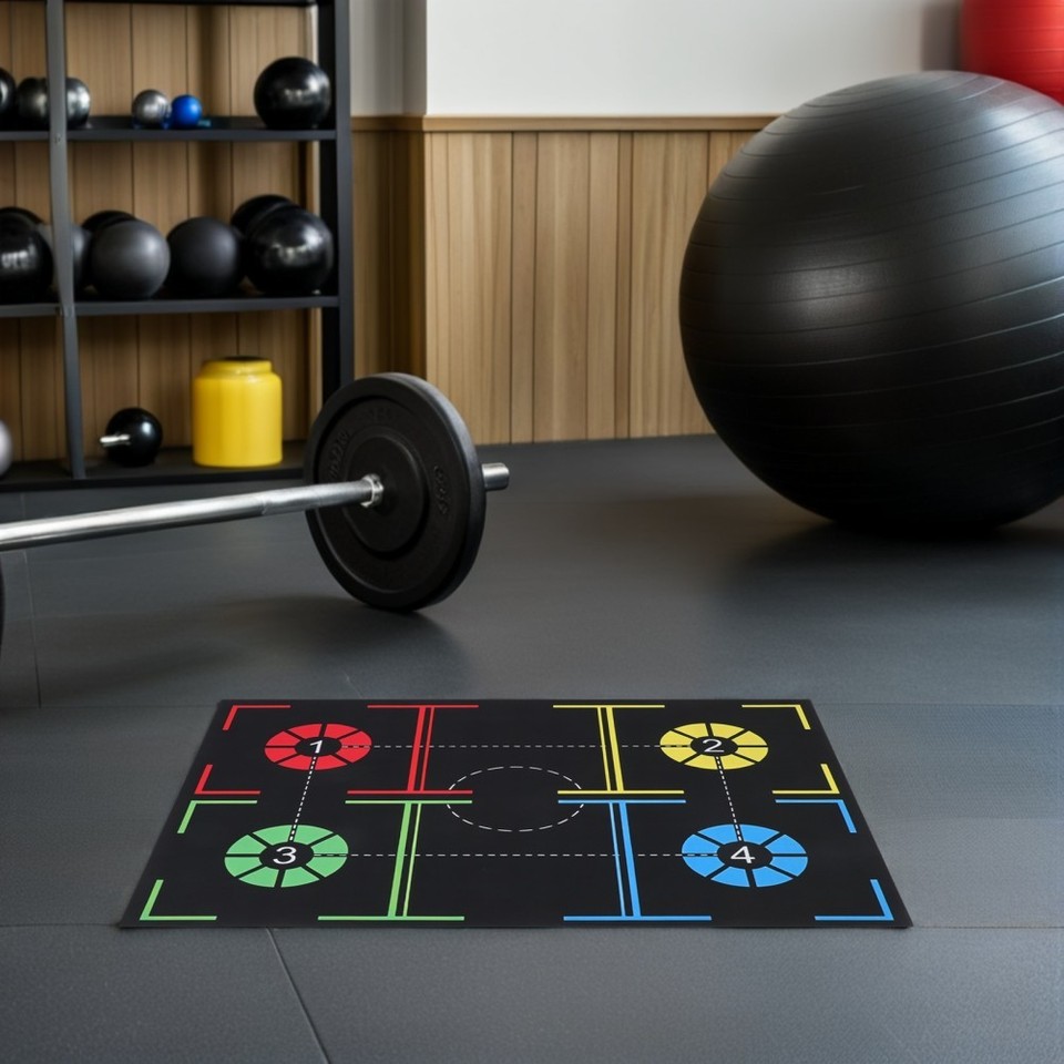 Portable Basketball Footwork Training Mat: Agility Footstep Training ...