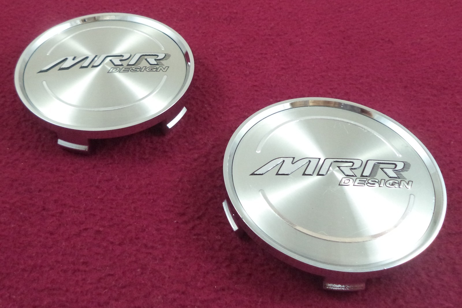 MRR Design Wheels Chrome / Silver Custom Wheel Center Caps Set of 2 ...