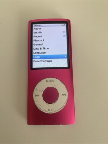Apple 8GB iPod Nano 4th Generation Hot Pink MB735LL A1285 Tested | eBay